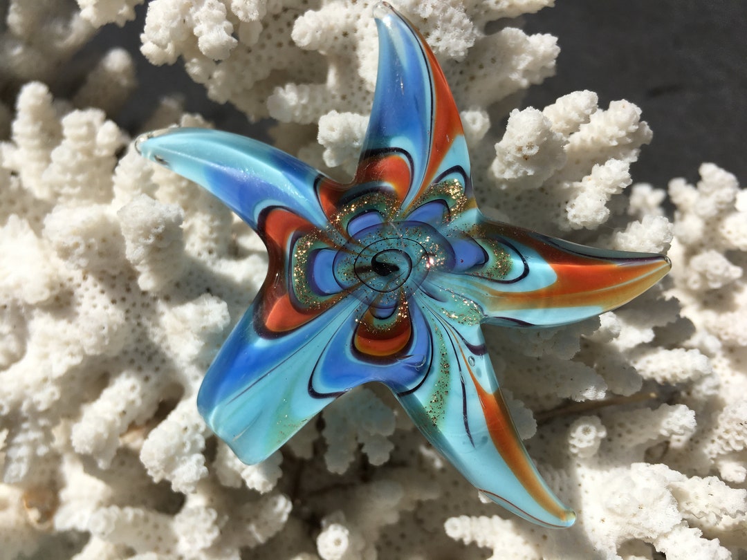 1pc Lampwork Glass Star Fish Pendant / Handmade Pendants Starfish. {N3 ...