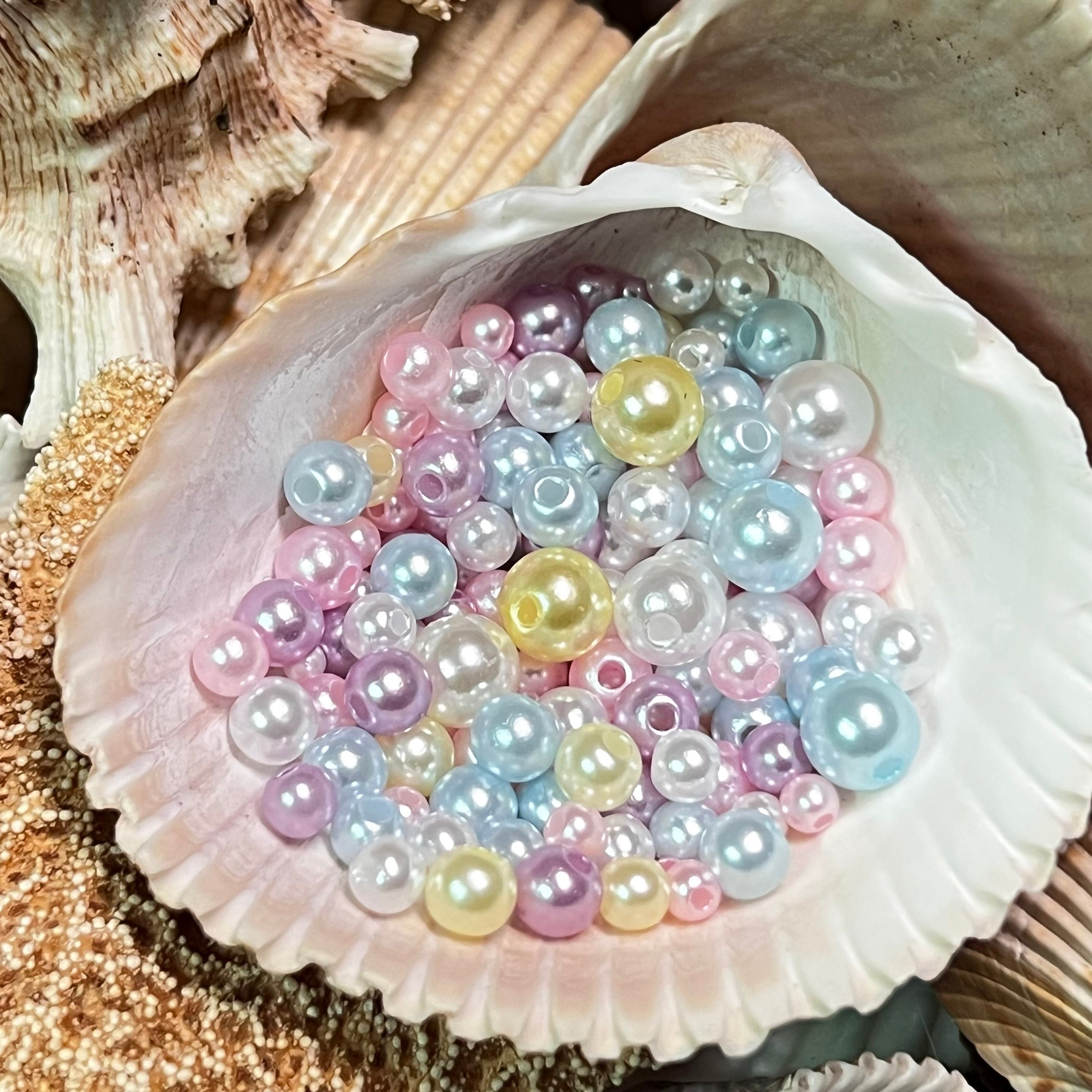 150 Round Pearl Beads/ Acrylic Jewelry Making Beads. {B8-70#00519} - Etsy