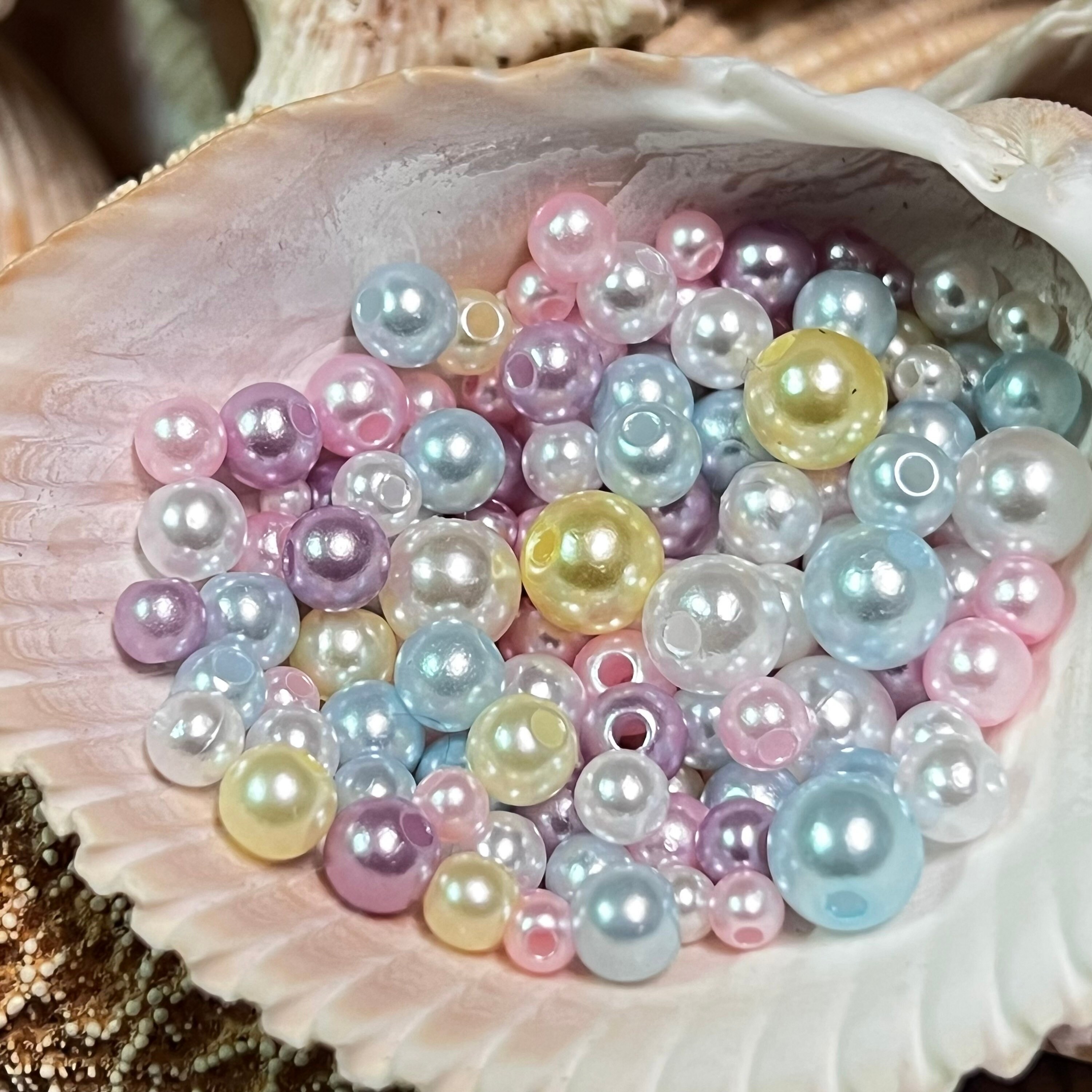 150 Round Pearl Beads/ Acrylic Jewelry Making Beads. {B8-70#00519} - Etsy