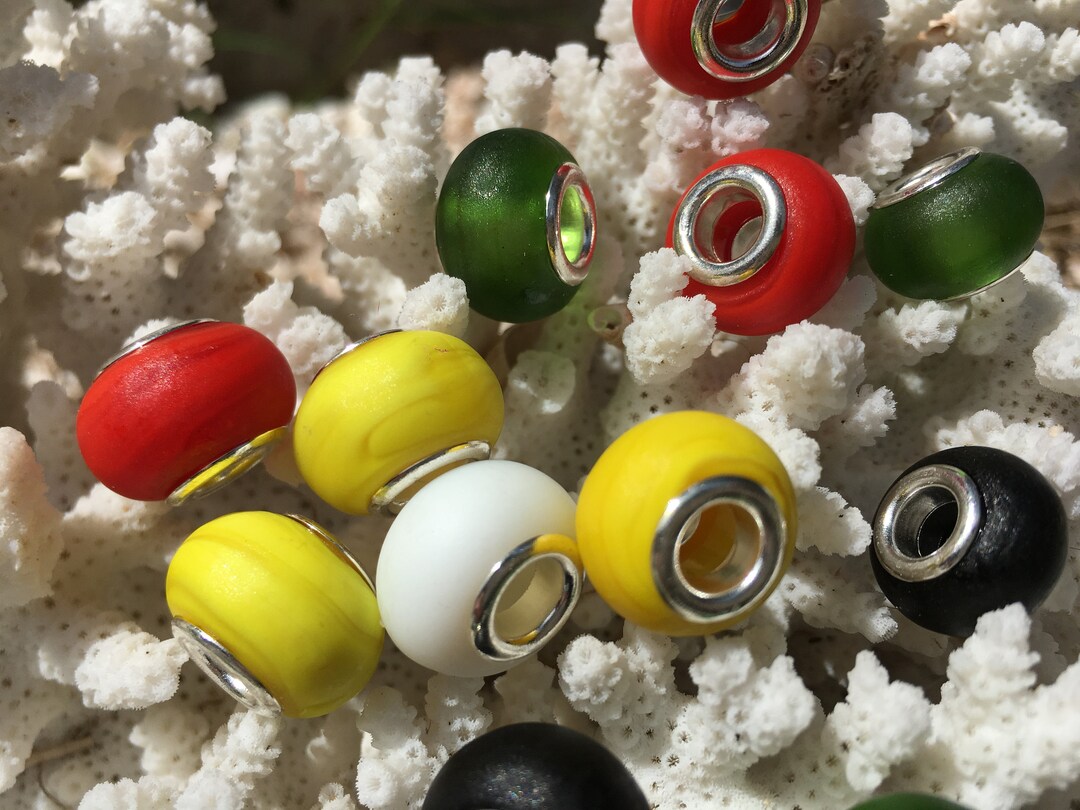 20pc European Handmade/ Matte Beads/abacus/ Mixed Colors/ Colorful ...