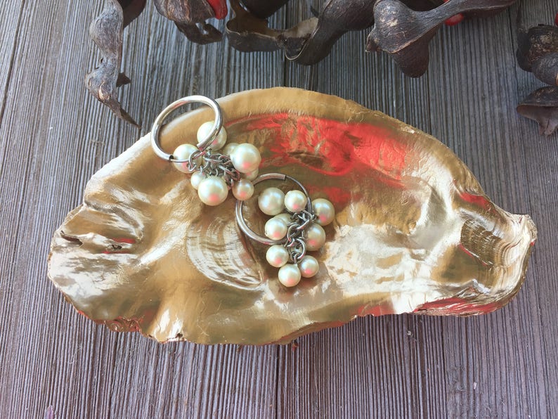 SUPPLY: Oyster Shell Trinket Dish / Jewelry Tray /ring Holder - Etsy