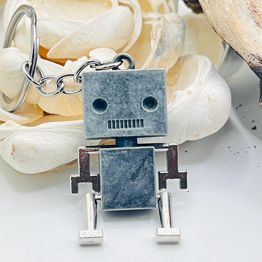 Robot Keychains Iron/funky Cyberpunk Robot Keychains /iron Alloy ...