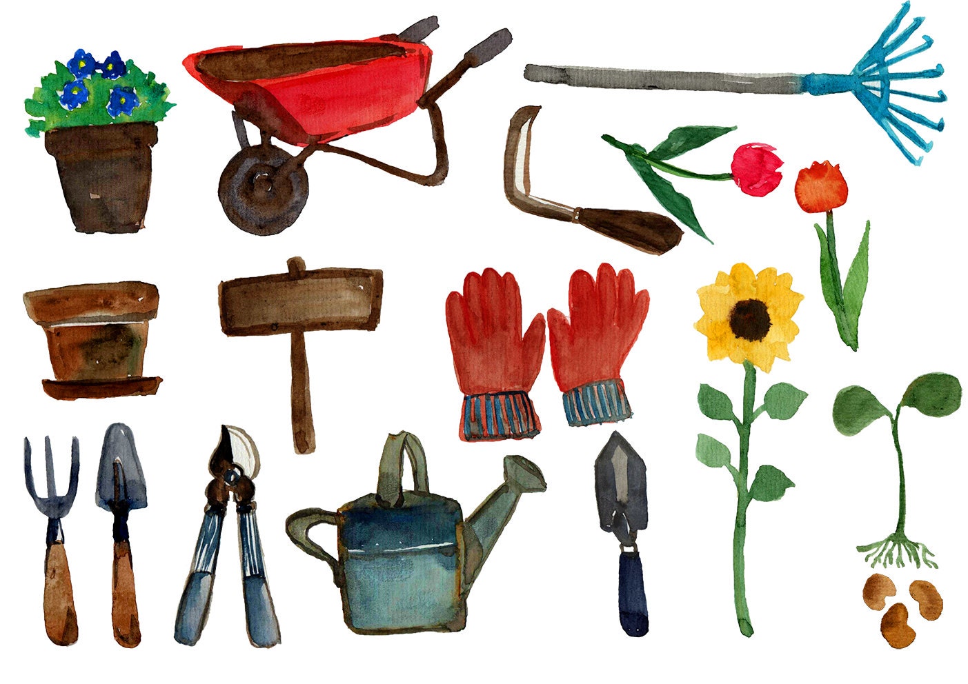 Landscape Tools Clipart