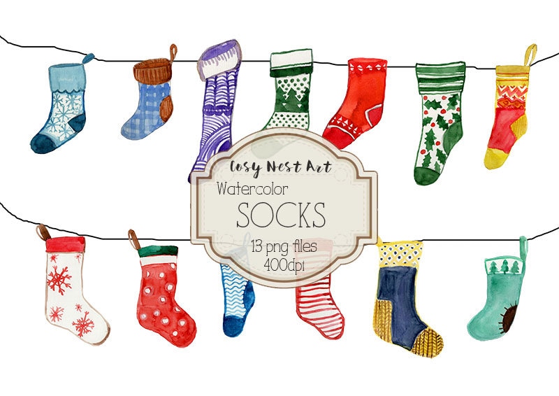 Winter Socks Clipart