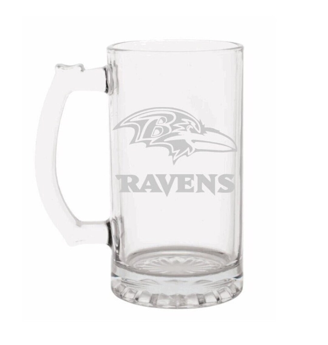 Baltimore Ravens Engraved Beer Mug, Ravens Gift, Beer Mug, 16 or 26oz ...