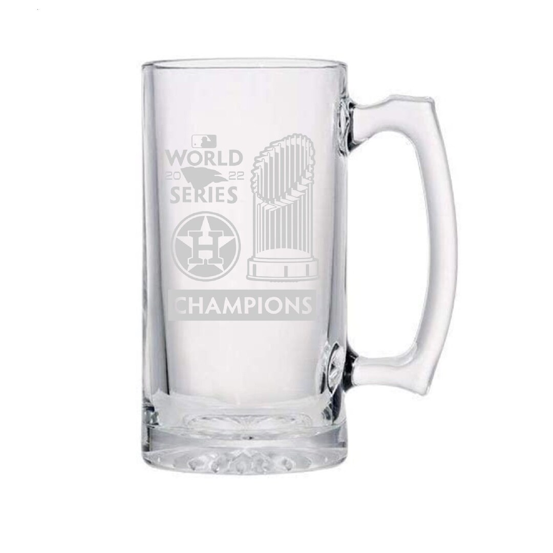 2022 World Series Champions Houston Astros Beer Mug 16 or 26oz, Glass ...