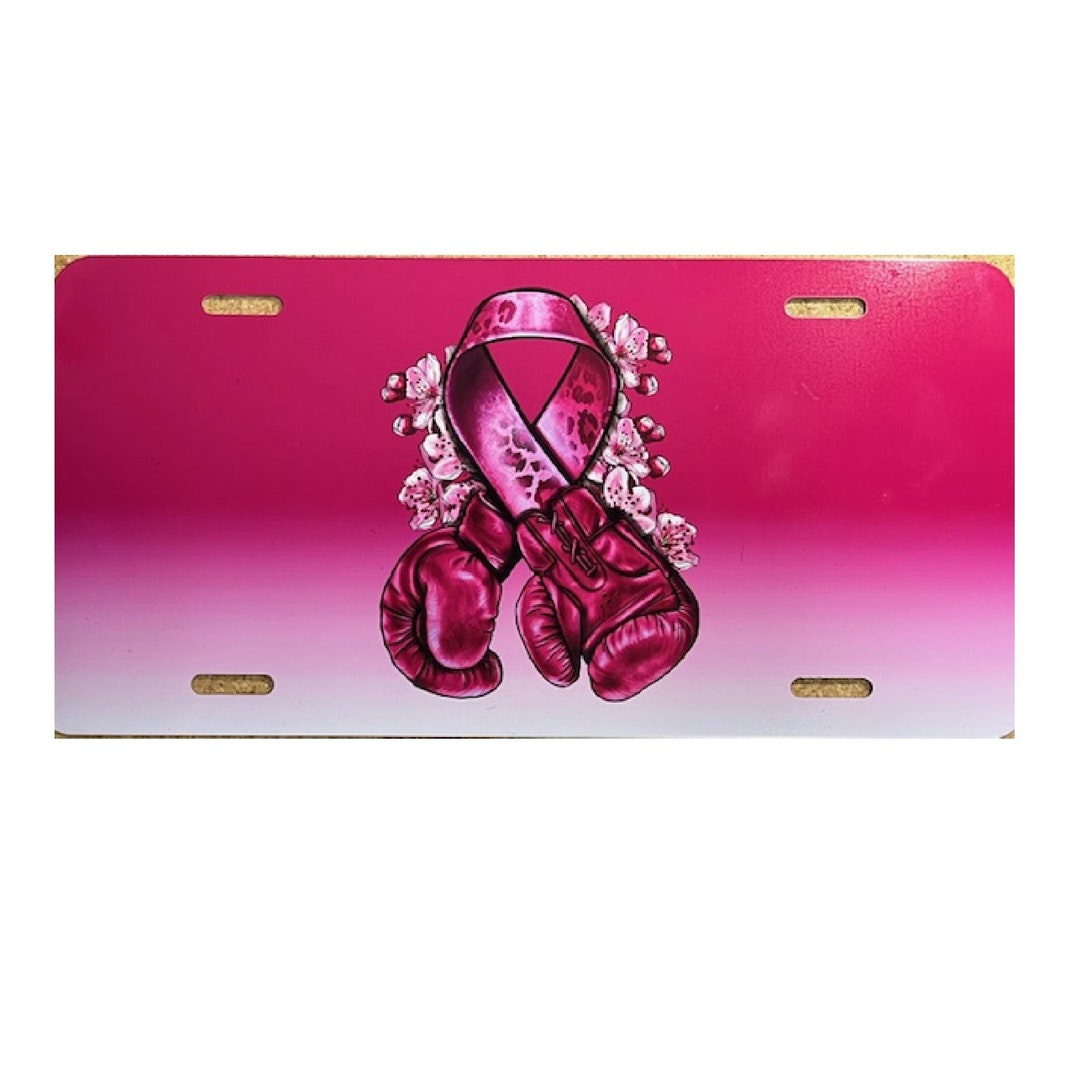 Survivor - Pink Ribbon Breast Cancer Awareness License Plate, Fighter ...