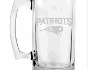 New England Patriots Beer Mug - Etsy