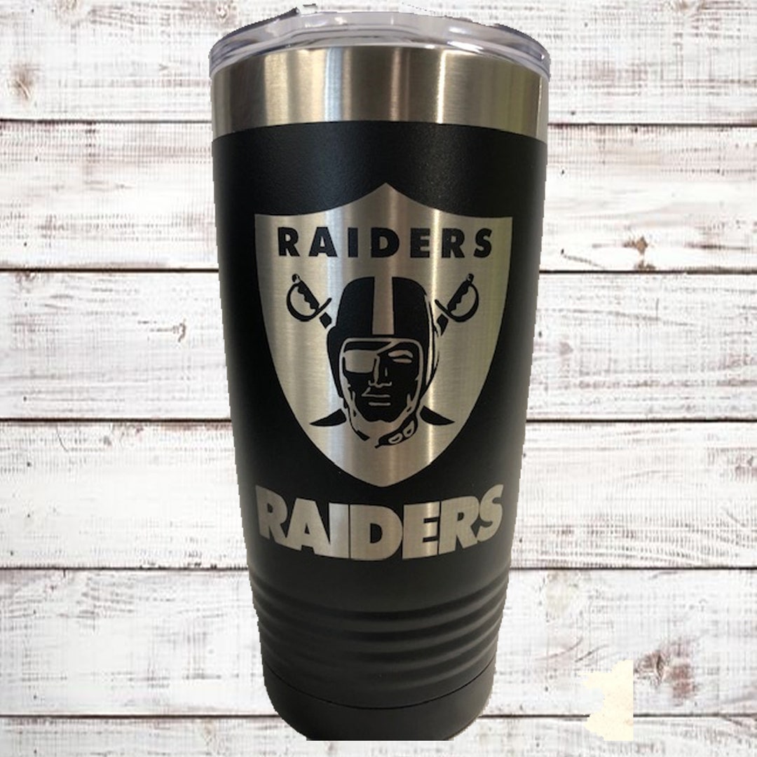 Las Vegas Raiders Engraved Mug, Raiders Gift - Laser Engraved Travel ...