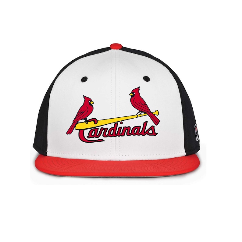 Cardinals With Bat - Embroidered - the Game Brand Fitted Hat, GB999 Low ...
