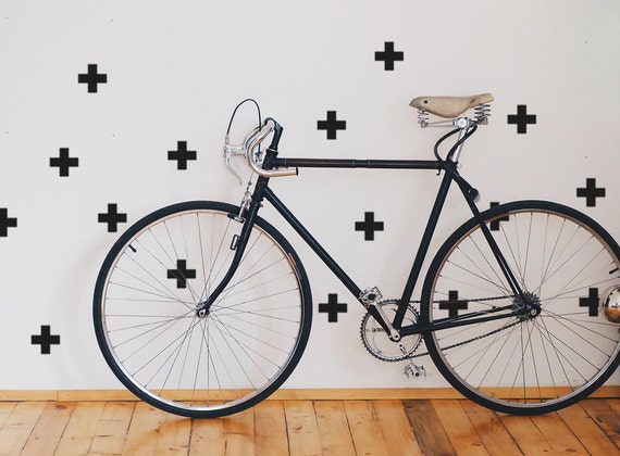 Wall Decal PLUS SIGN Swiss Cross Decal Geometric Pattern | Etsy