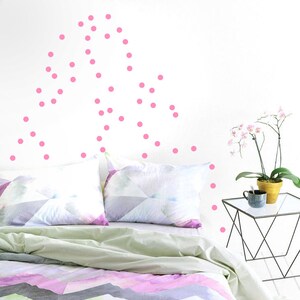 CUSTOM SIZES of Polka Dots Wall Stickers 2,5''; 1''; 1,2''; 1,6'' and 4 ...