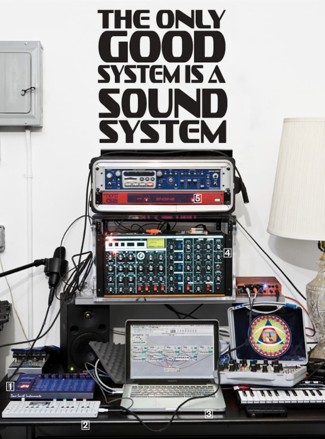 Wall Decal Quote the Only Good System is a Sound System, Street Art ...