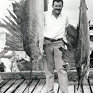 Ernest Hemingway Photo Print Poster Vintage Photography Writer Gift ...