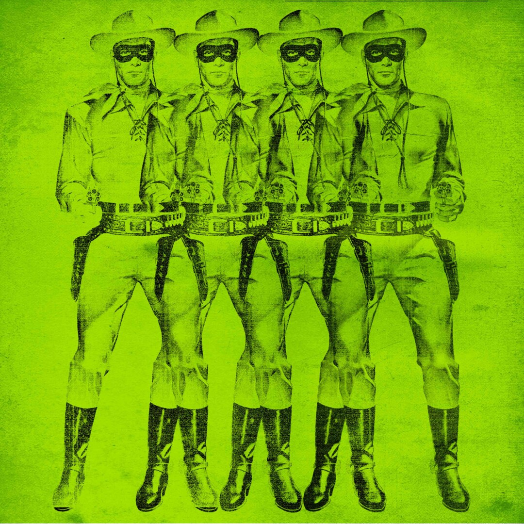 Pop Art Print Poster Retro Wall Decor Wild West Lone Ranger Modern ...