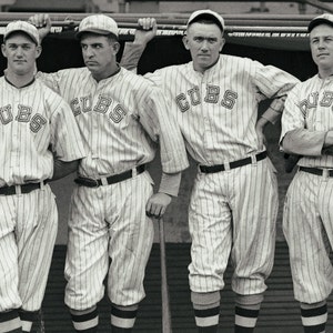 Chicago Baseball Team Vintage Photo Field Ballplayers Stadium Print Fan ...