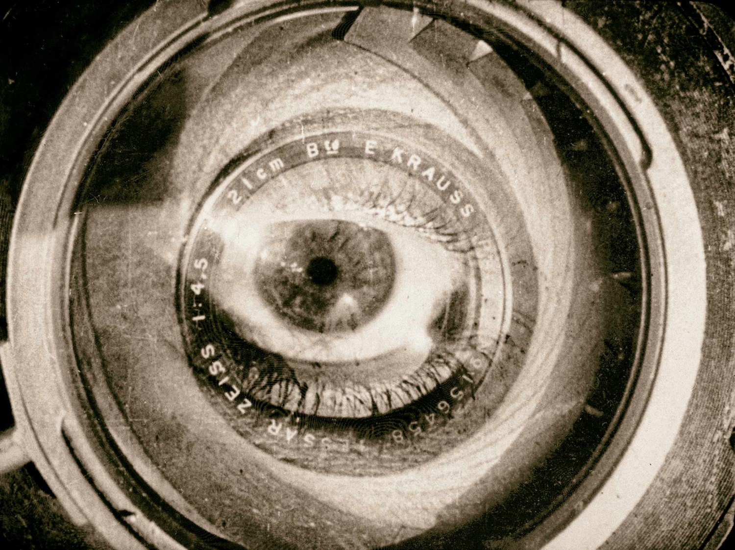 Movie Camera Lens Weird Vintage Photo Print Poster Black and White ...