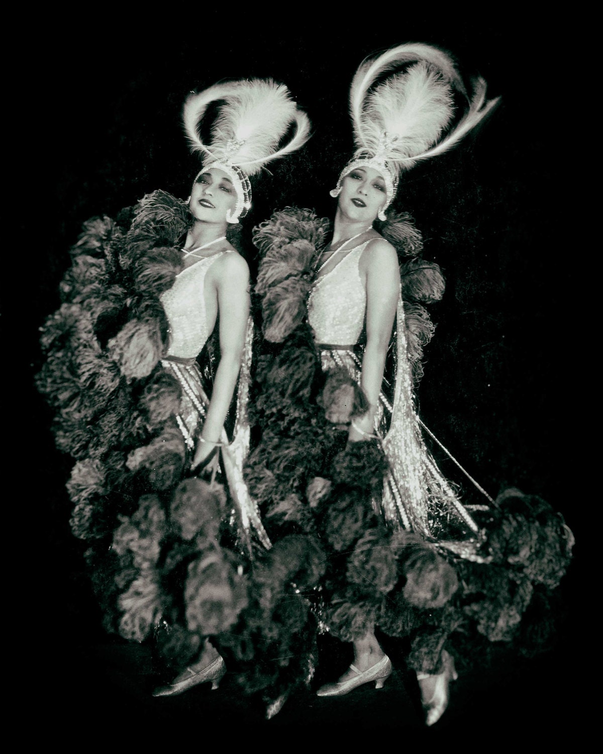 Ziegfeld Follies Girls Vintage Photo Print Poster Dolly Twins Sisters ...