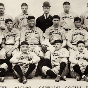 Chicago Vintage Baseball Team Photo Print Wall Decor, Gift for Fan ...