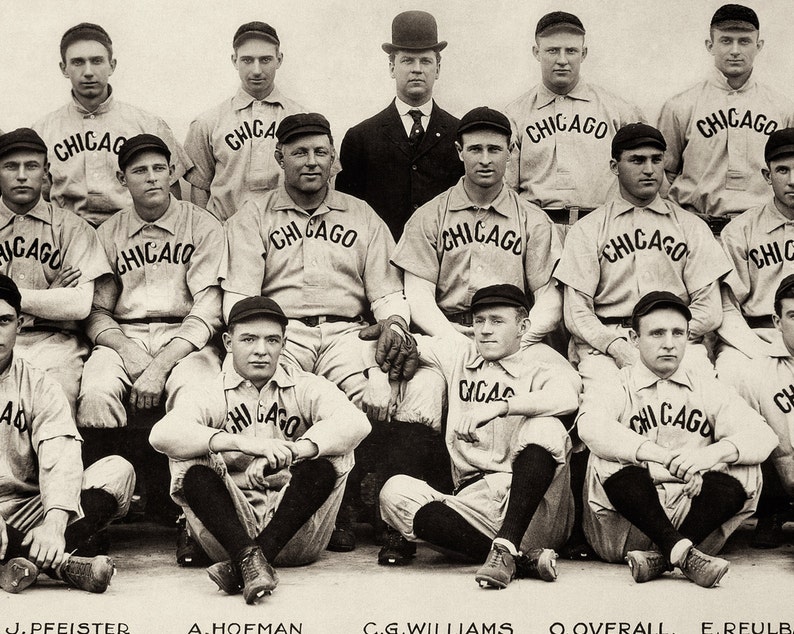 Chicago Vintage Baseball Team Photo Print Wall Decor, Gift for Fan ...