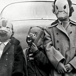 Vintage Photo Print Children Goth Glam Halloween Decor Weird Creepy ...