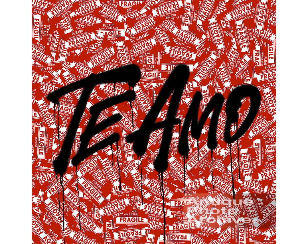 Te Amo Gift Wall Art Print I Love You for Mexican Spanish Husband Wife ...