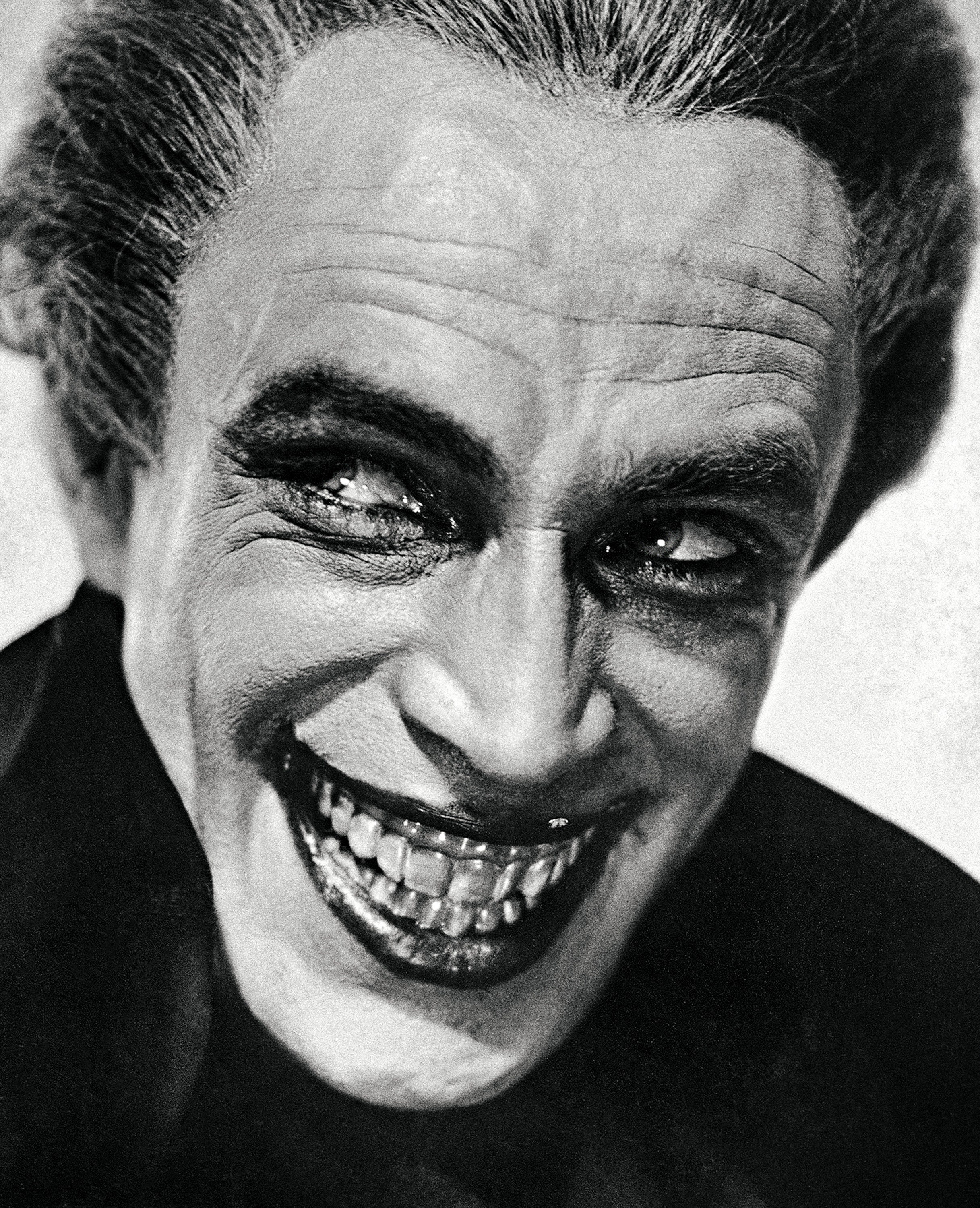 Weird Vintage Photo Print Creepy Strange Man Black and White Silent ...