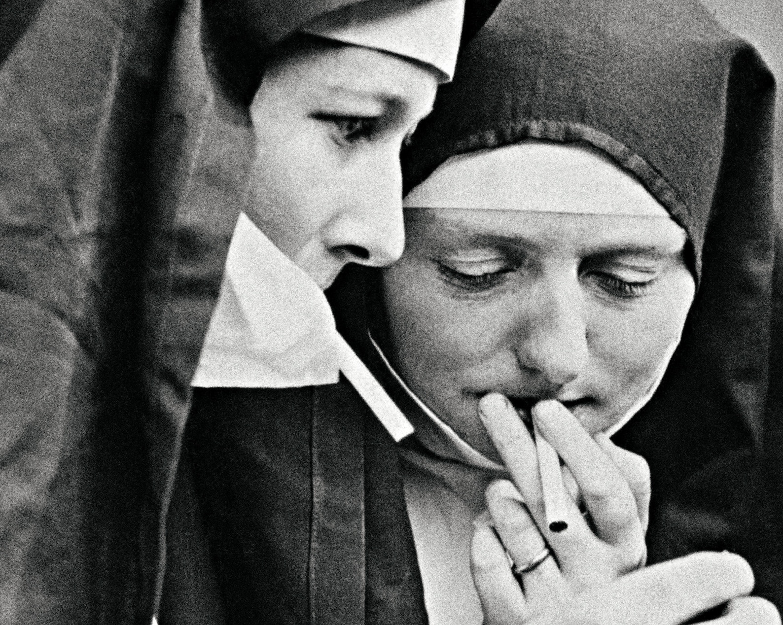 Smoking Nuns Photo Print Poster Vintage Women Cigarette Unusual Unique ...