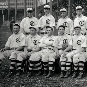 Vintage Chicago Baseball Team Photo Print Poster Ball Park Fan Gift ...