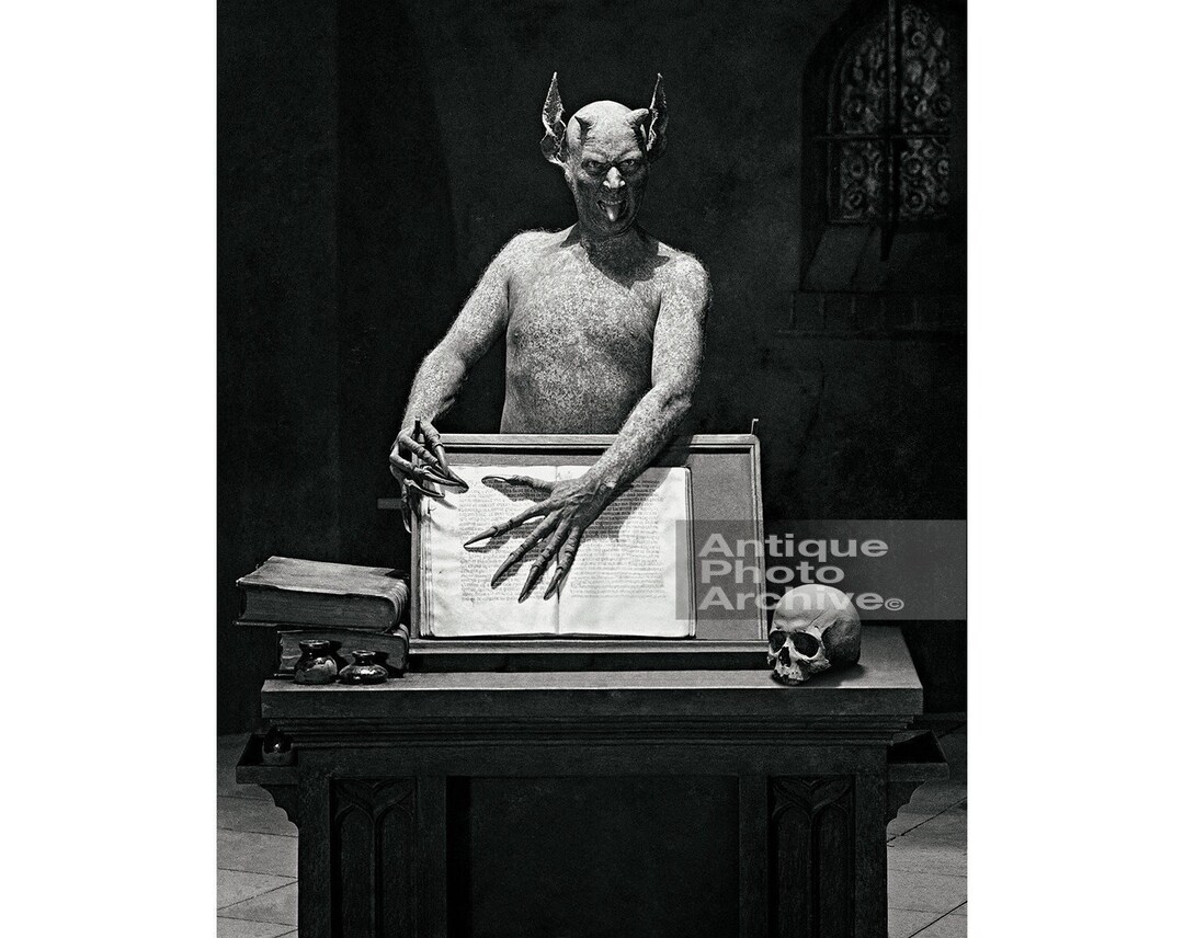 Creepy Vintage Photo Print Scary Strange Wall Decor Macabre Dark Art ...