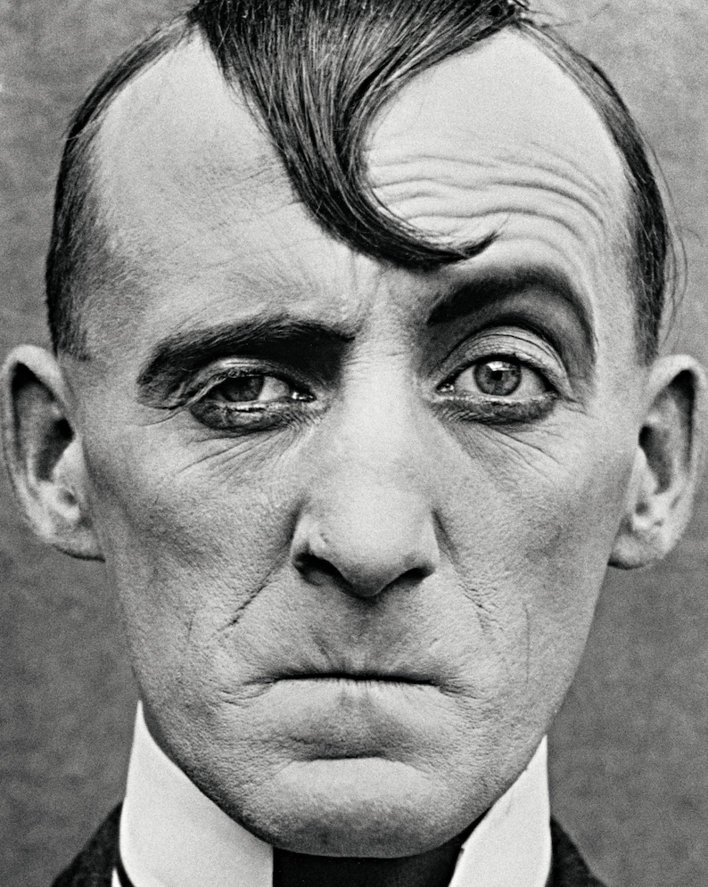 Weird Vintage Photo Print Strange Man Creepy Black and White Wall Decor ...