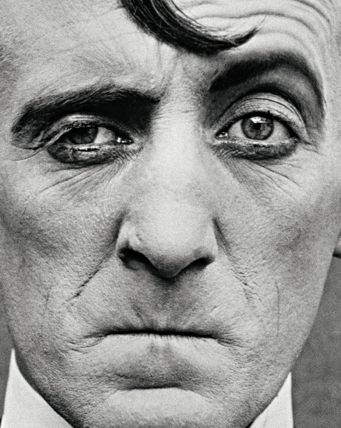 Weird Vintage Photo Print Strange Man Creepy Black and White Wall Decor ...