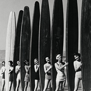 Vintage Surfer Photo Surfing Photography Print Poster Gift for Surfer ...