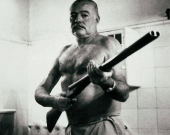 Ernest Hemingway Photo Print Poster Vintage Photography Writer | Etsy