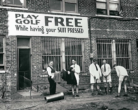 Vintage golf photo print gift golfer wall decor poster sports | Etsy