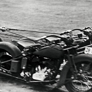 Vintage Motorcycle Photography Print Chariot Racing Wall Decor Art Gift ...