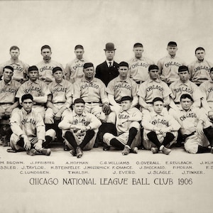 Chicago Vintage Baseball Team Photo Print Wall Decor, Gift for Fan ...