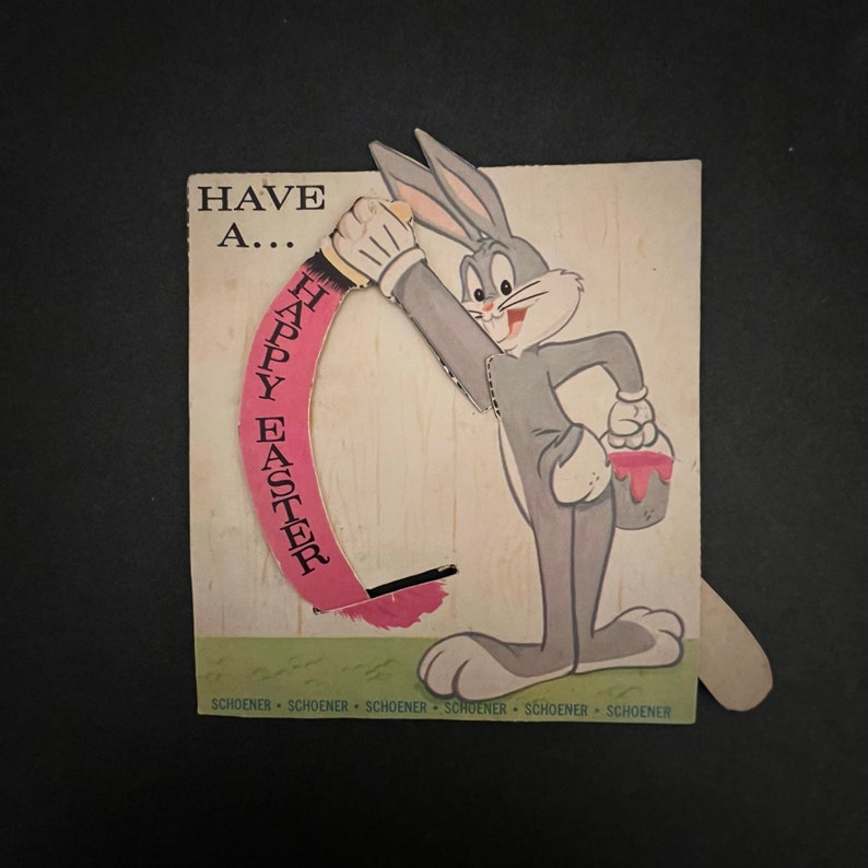 Bugs Bunny Articulated / Mechanical Easter Card - Etsy