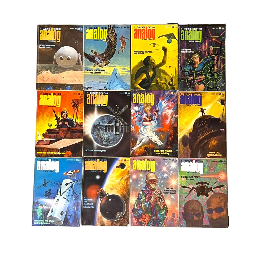 1973 Analog Science Fact Science Fiction Magazine Periodical Complete ...