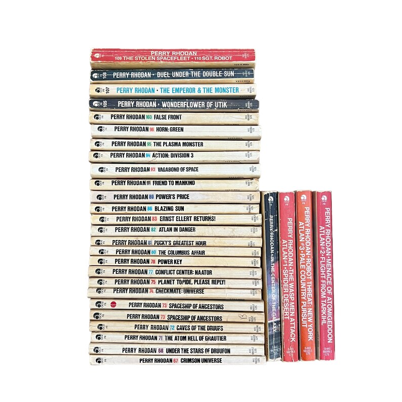 Perry Rhodan Series 1970s Sci-fi Novels Lot of 67 Vintage Paperback Science Fiction Books - Etsy