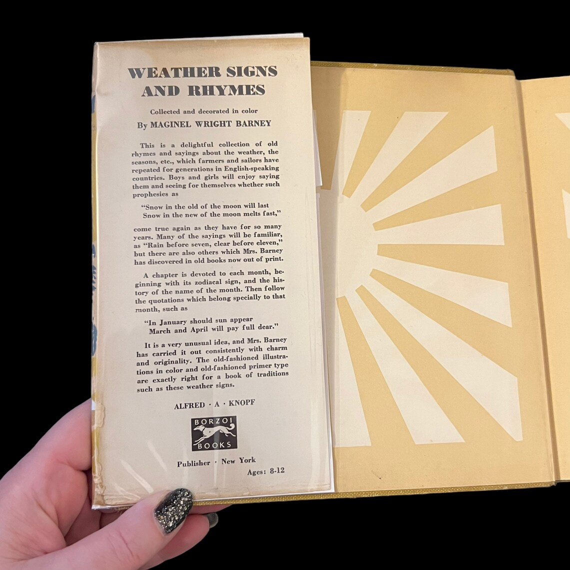 Weather Signs and Rhymes by Maginel Wright Barney Hardback - Etsy