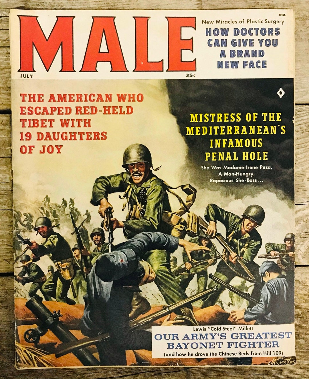 MALE Magazine July 1961 Vintage Men's Pulp Adventure Periodical ...