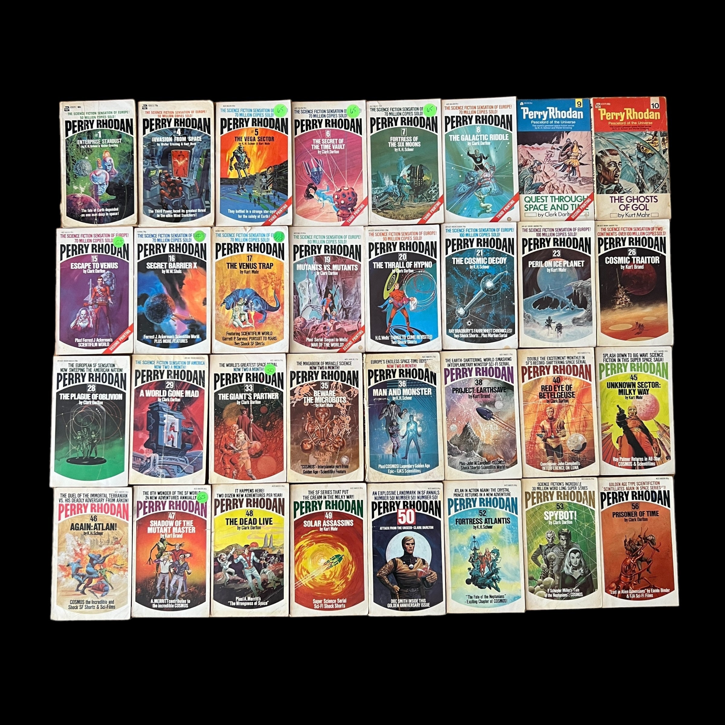 Perry Rhodan Series 1970s Sci-fi Novels Lot of 67 Vintage Paperback ...
