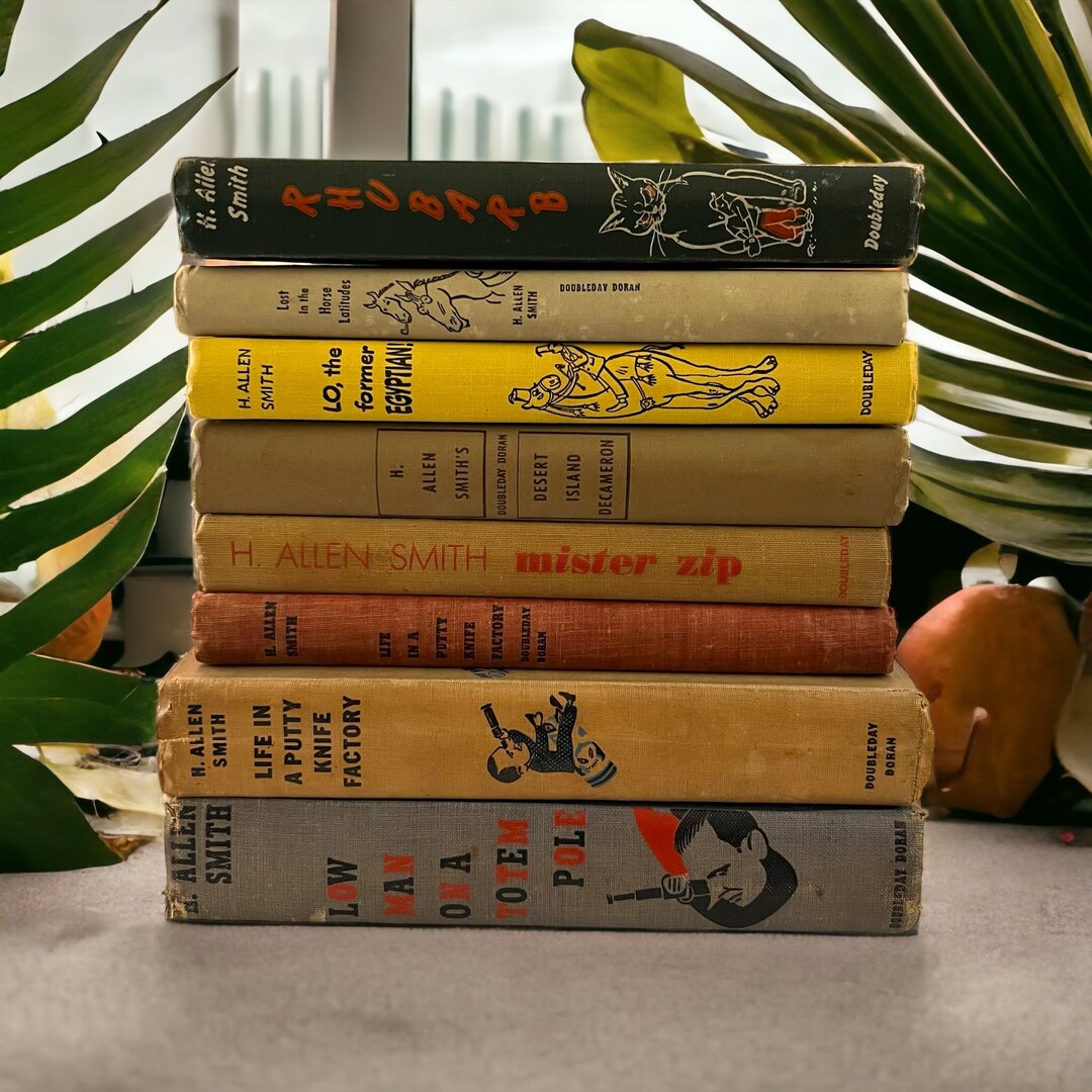 H. Allen Smith Set of 8 Vintage Humorous Hardback Books 1940s - Etsy
