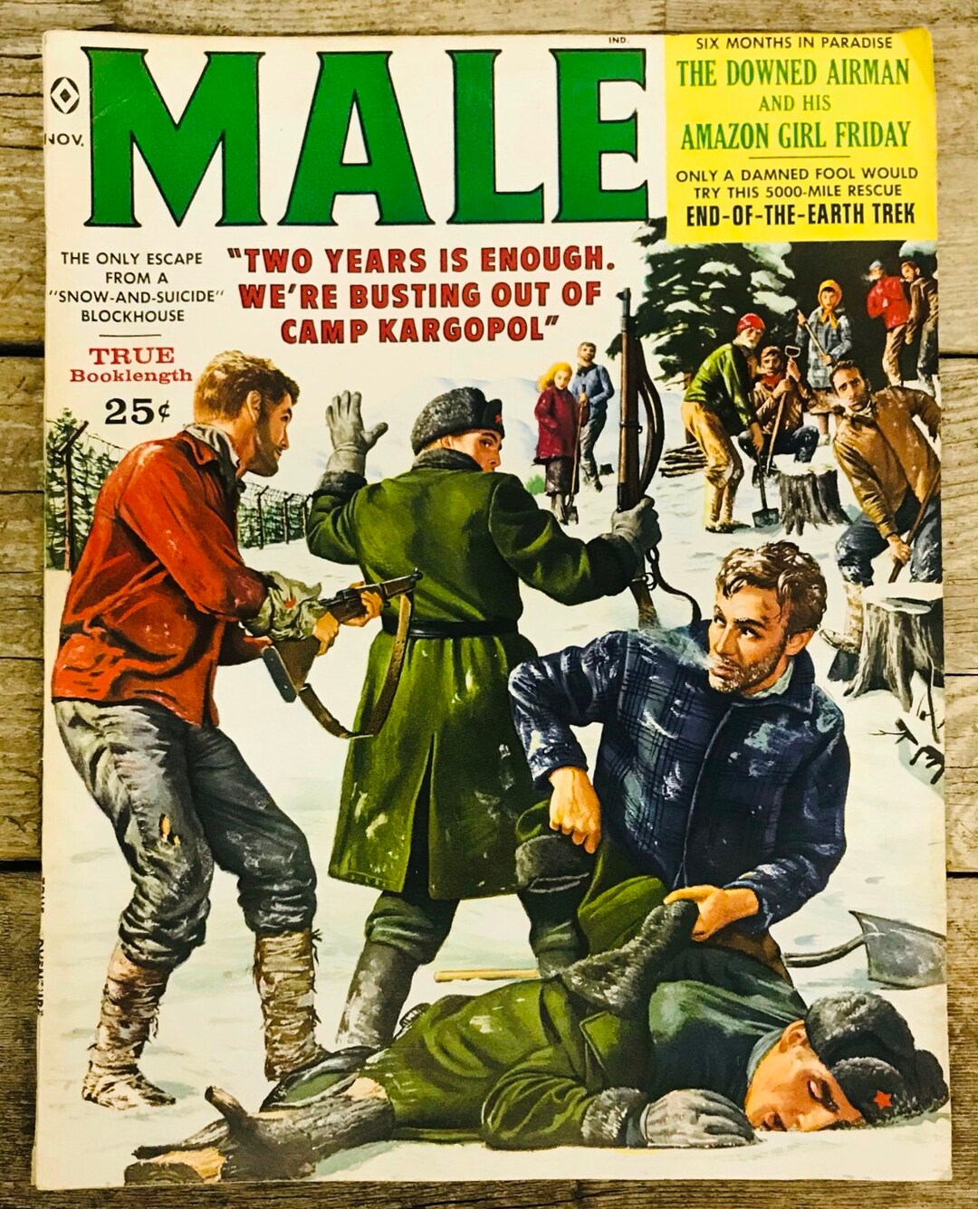 MALE Magazine November 1959 Vintage Men's Adventure Periodical ...