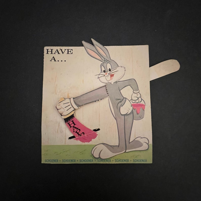 Bugs Bunny Articulated / Mechanical Easter Card - Etsy