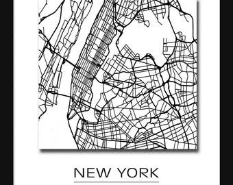New york map | Etsy