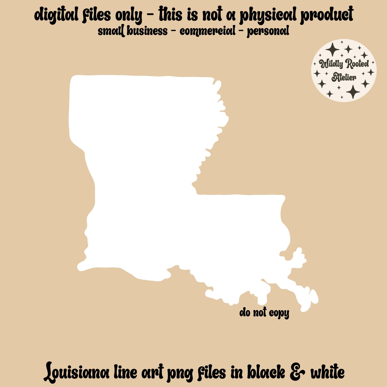 Louisiana Line Art Map Outline Cajun Inspired PNG Files in Black ...