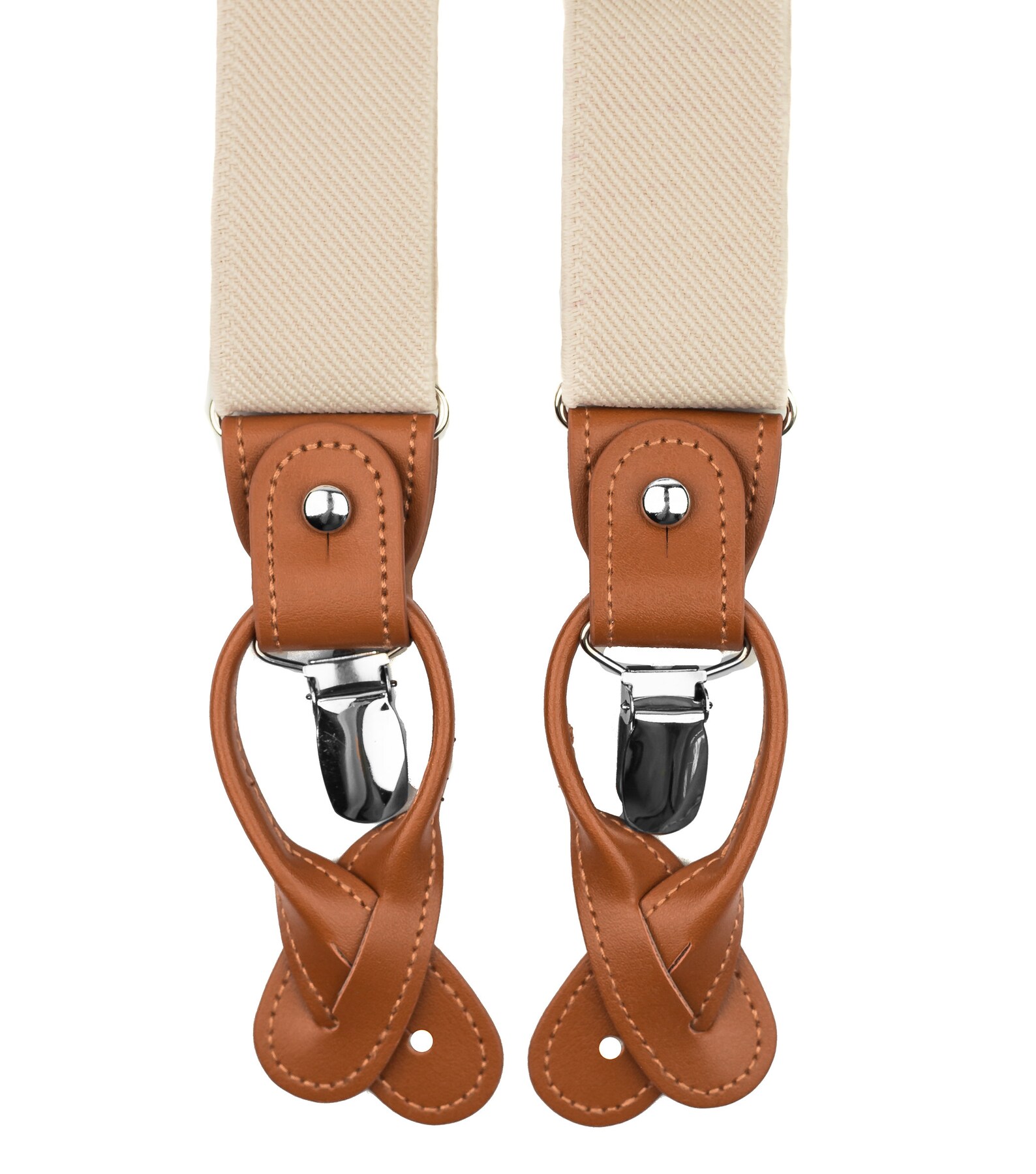 Ivory Suspenders for Men Button Suspenders Cream White - Etsy