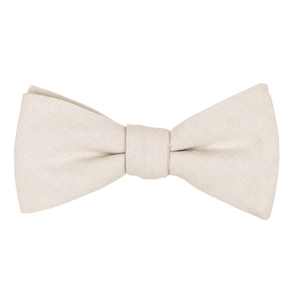 Beige Bow Tie - Etsy